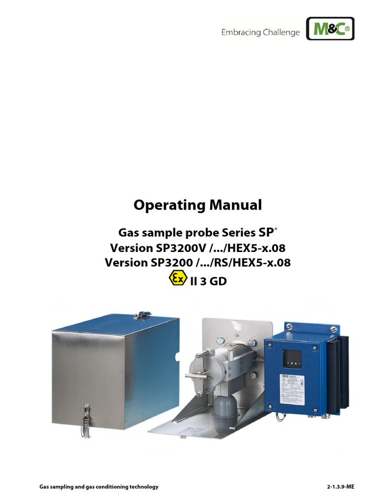 Sonda SP3200be | PDF | Valve | Gases