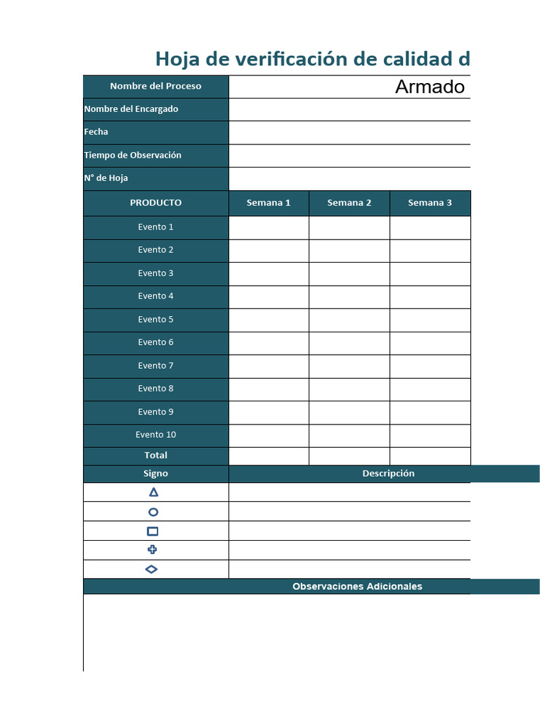 Formato de Verificacion de Calidad Herramienta-Digital | PDF