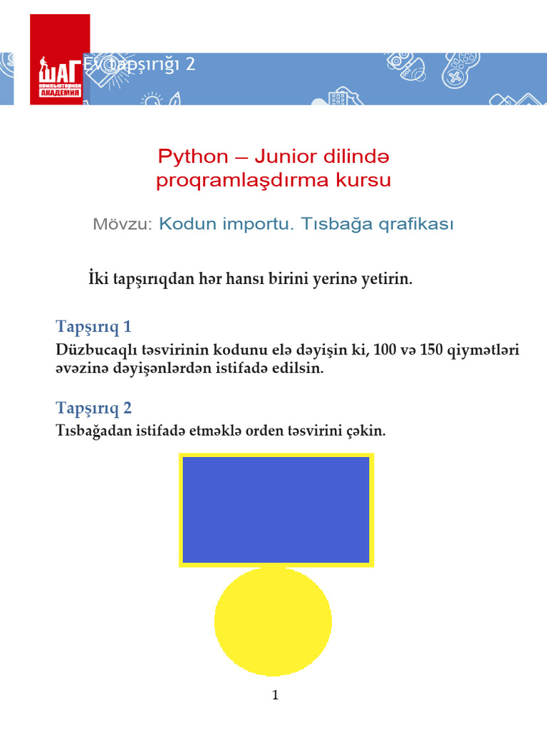 Python - Junior - Ev Tapşırığı 2 | PDF