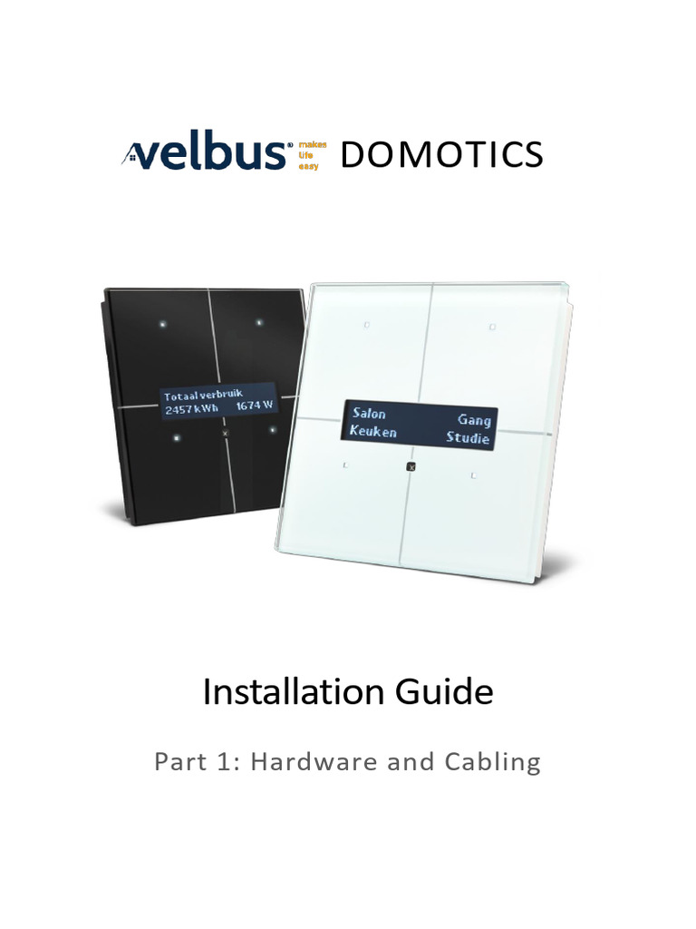Guide Velbus 01 Hardware en 240125 023429 | PDF | Relay | Switch