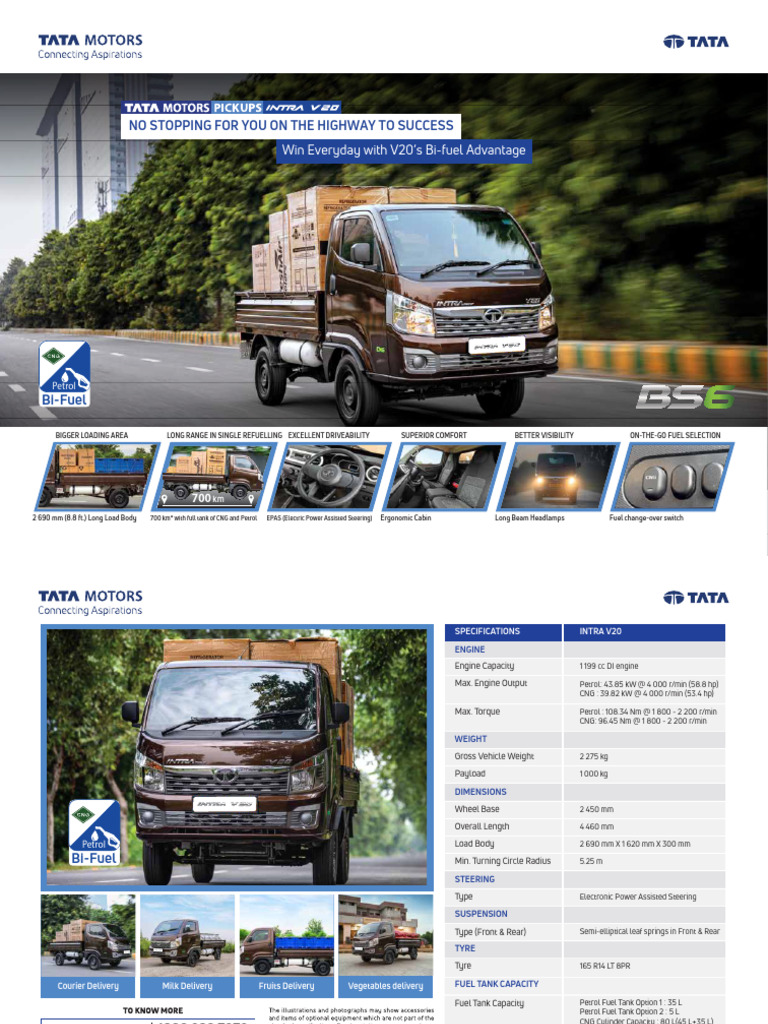 Intra V20 Brochure Low | Download Free PDF | Steering | Tanks