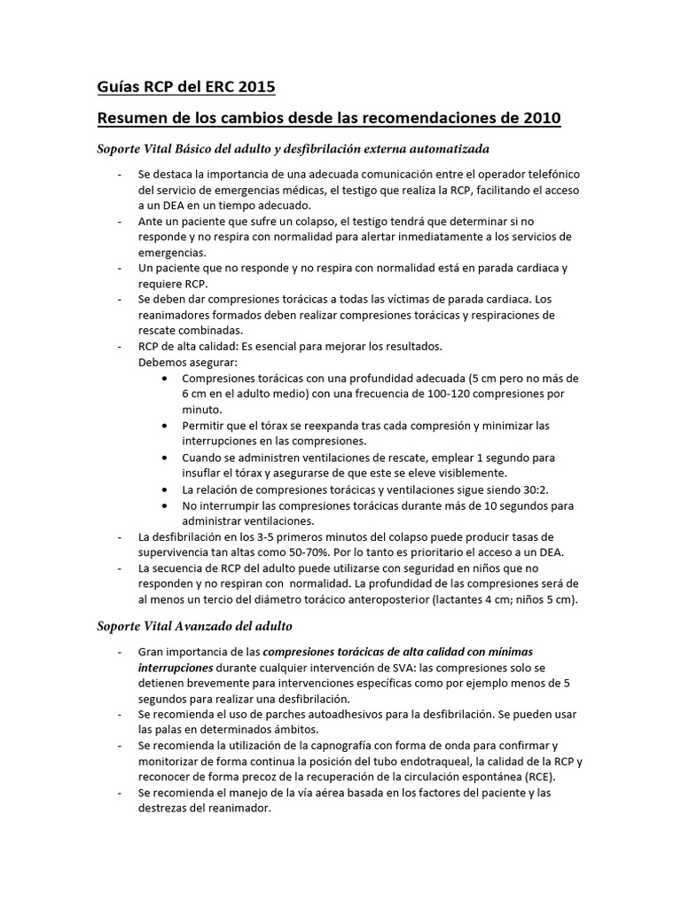RCP Basica y Avanzada | PDF | Reanimación cardiopulmonar | Paro cardíaco