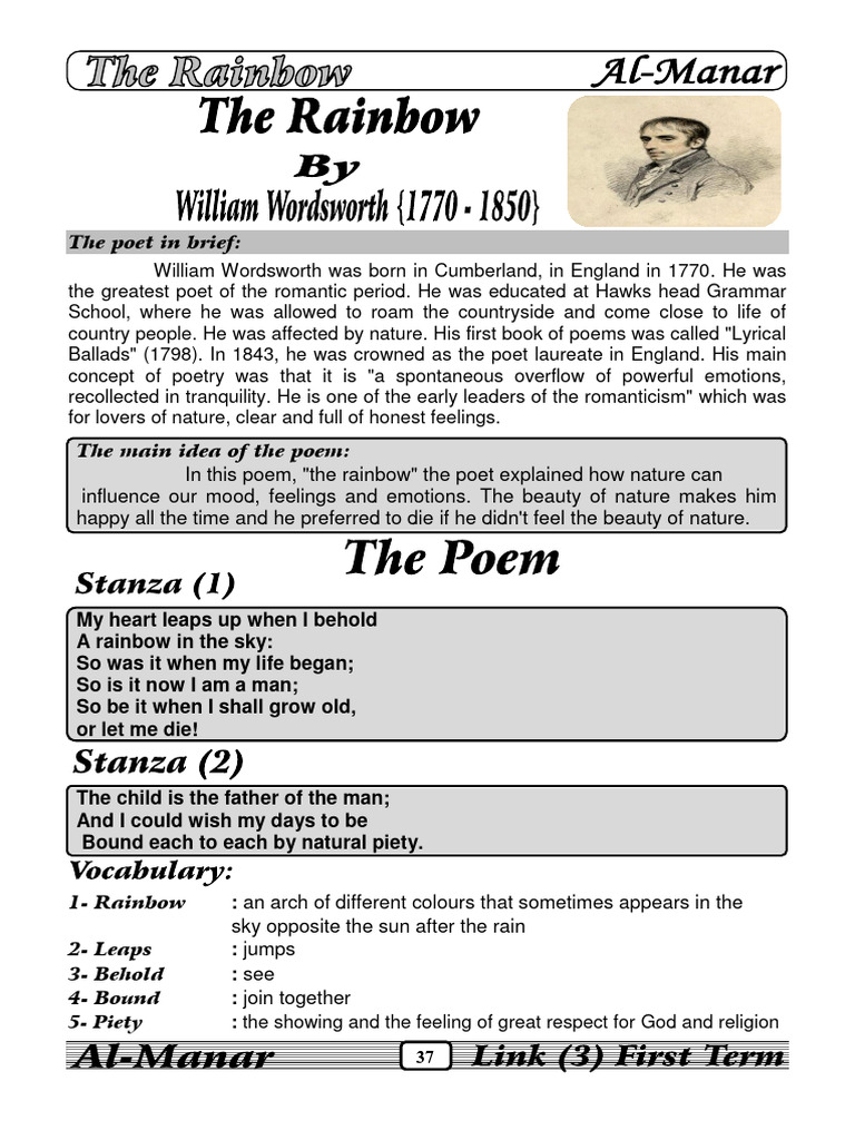 Rainbow | PDF | Romanticism | Poetry