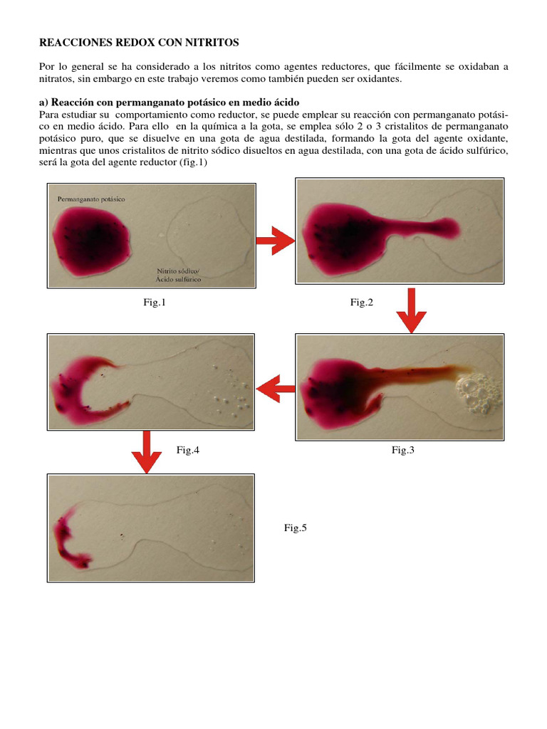 Nitritos 2 | PDF | Redox | Ácido sulfúrico