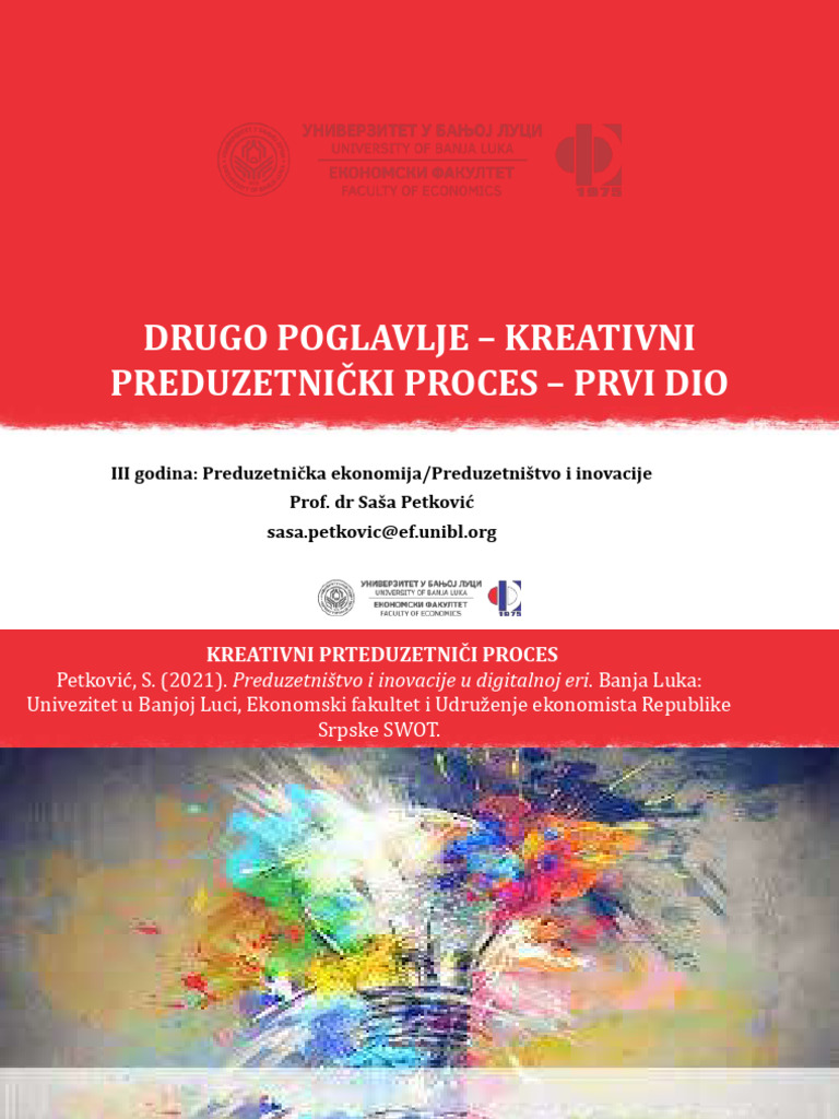 Preduzetnik Predavanje | PDF
