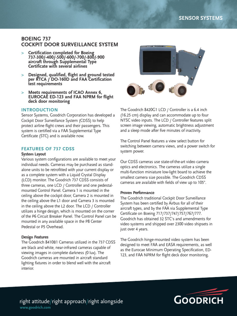 4128 737 CDSS | PDF | Camera | Cockpit