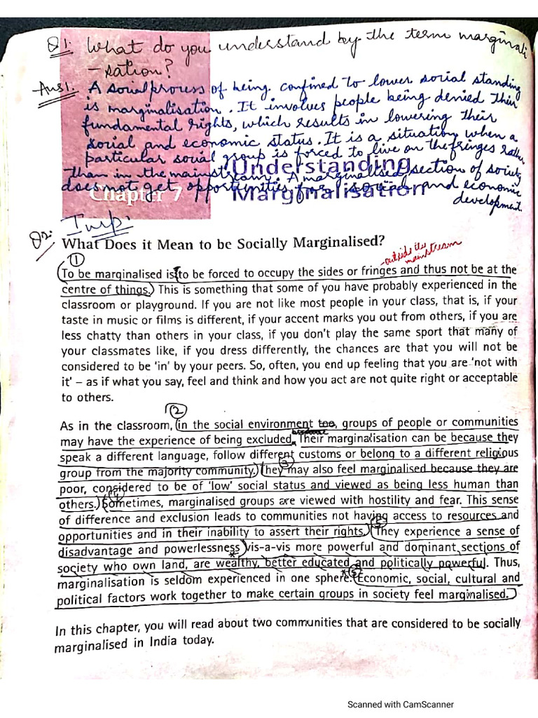 CH - Understanding Marginalisation | PDF