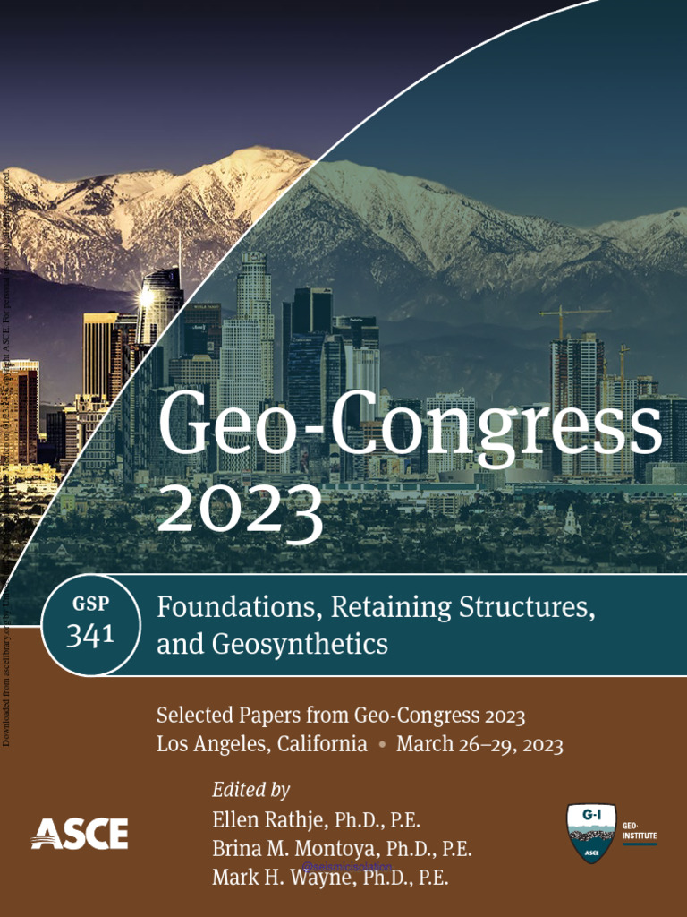 Geo Congress 2023 Foundations, Retaining Structures, and Geosynthetics | PDF | Deep Foundation ...
