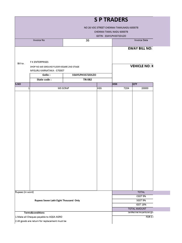 SP Invoice | PDF | Government | Government Of India