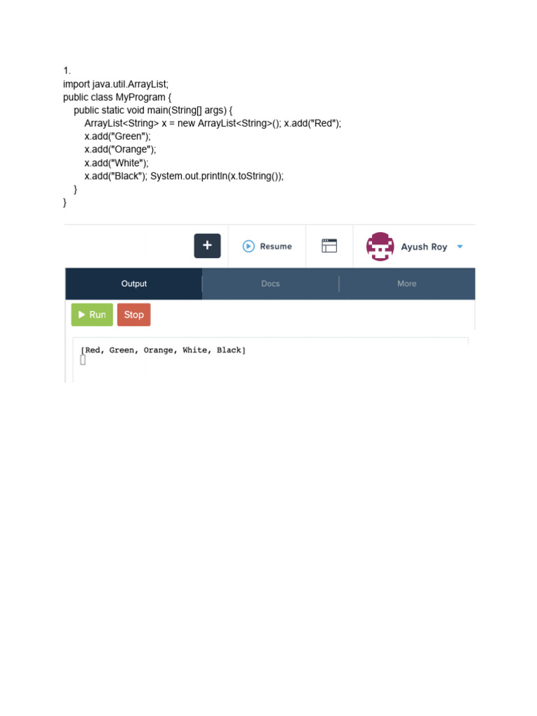 Arraylist Exercise Pdf Computer Engineering Computer Science