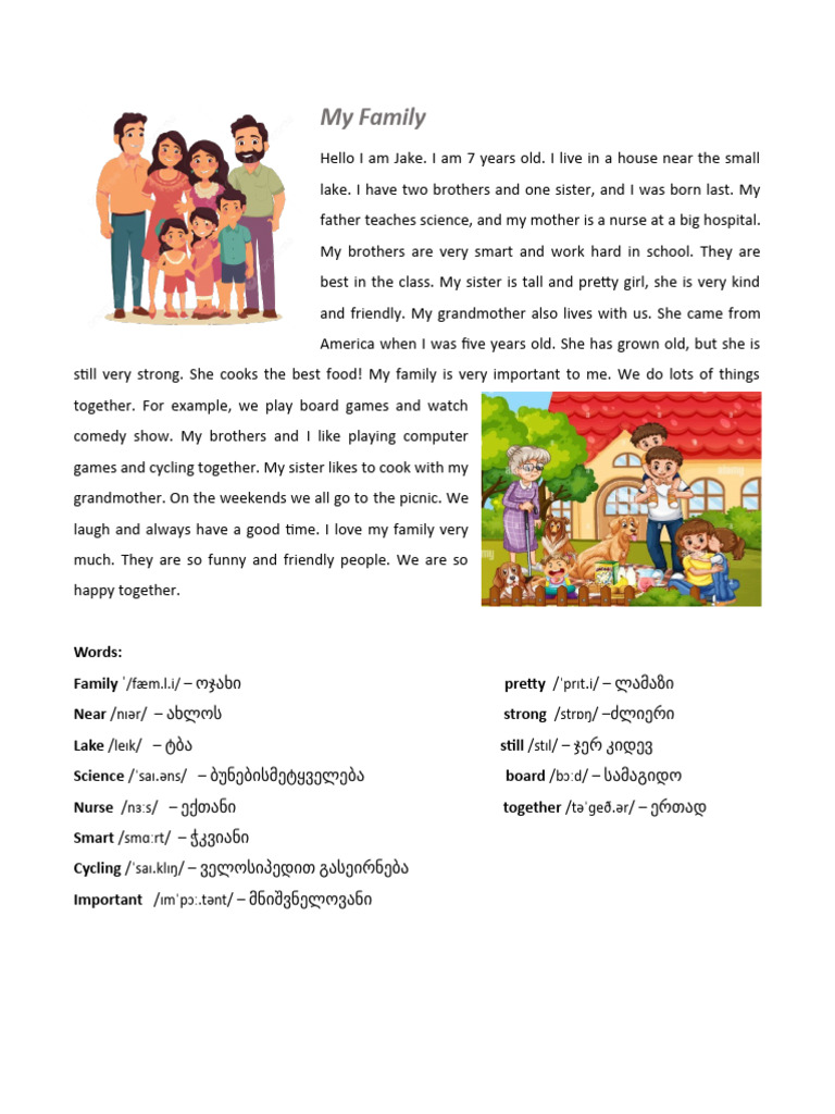 My Family | PDF