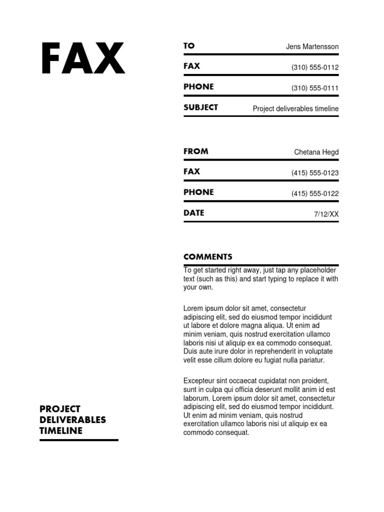 Contoh FAX | PDF