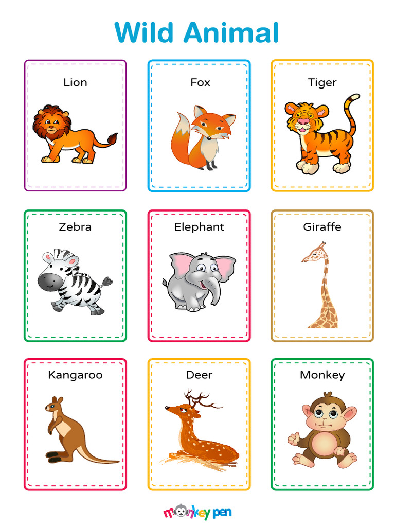 Wild Animal Poster For Kids | PDF