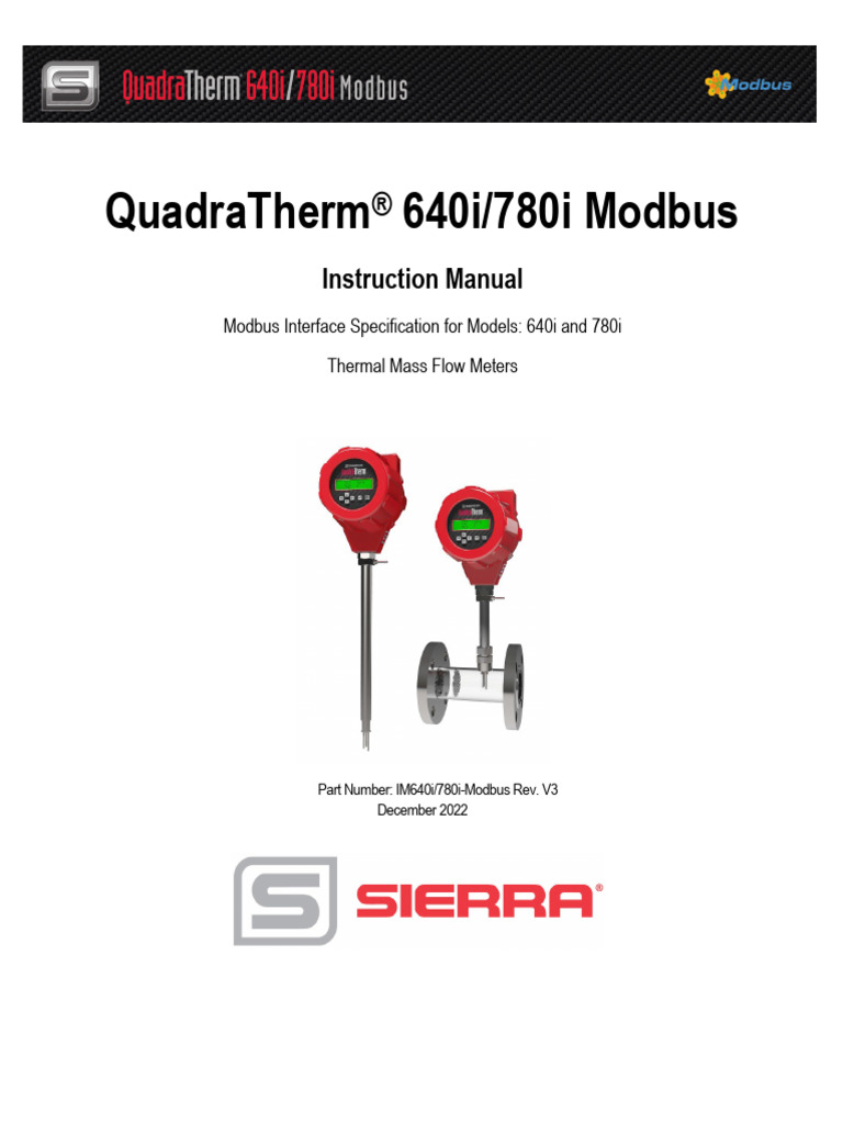 640i 780i Modbus Instruction Manual | PDF | Computer Engineering ...