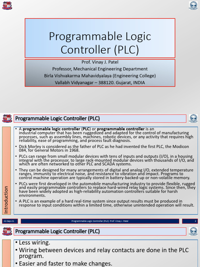 Programmable Logic Controller (PLC) | Download Free PDF | Programmable ... Programmable Logic Controller (PLC) | Download Free PDF | Programmable ...