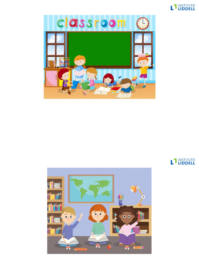 Classroom Pictures Describe | PDF