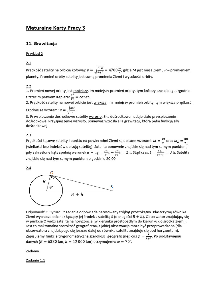 Rozwiazania Zadan Maturalnych Kart Pracy Czesc 3 Dzial 11 | PDF Rozwiazania Zadan Maturalnych Kart Pracy Czesc 3 Dzial 11 | PDF