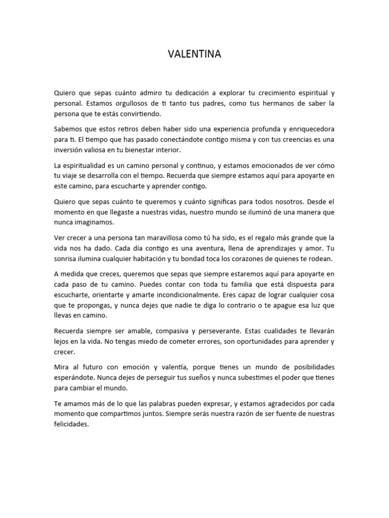 Carta Espiritual | PDF | Amor