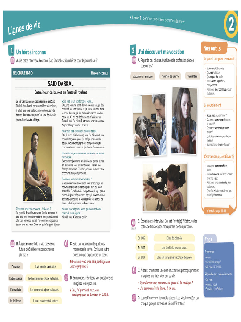 Fr1 - Unité Ma Vie | PDF