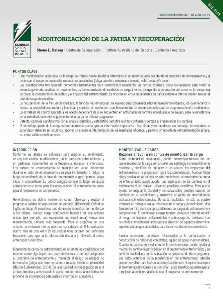 135 Shona L Halson | PDF | Frecuencia | Deportes