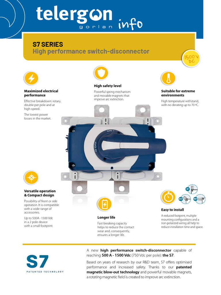 Telergon s7 English | PDF | Fuse (Electrical) | Electricity