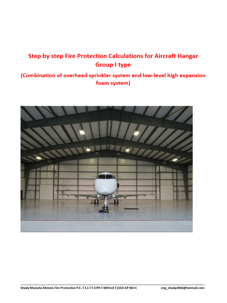 Fire Protection Calculations For Aircraft Hangar Group I 1644160228 ...