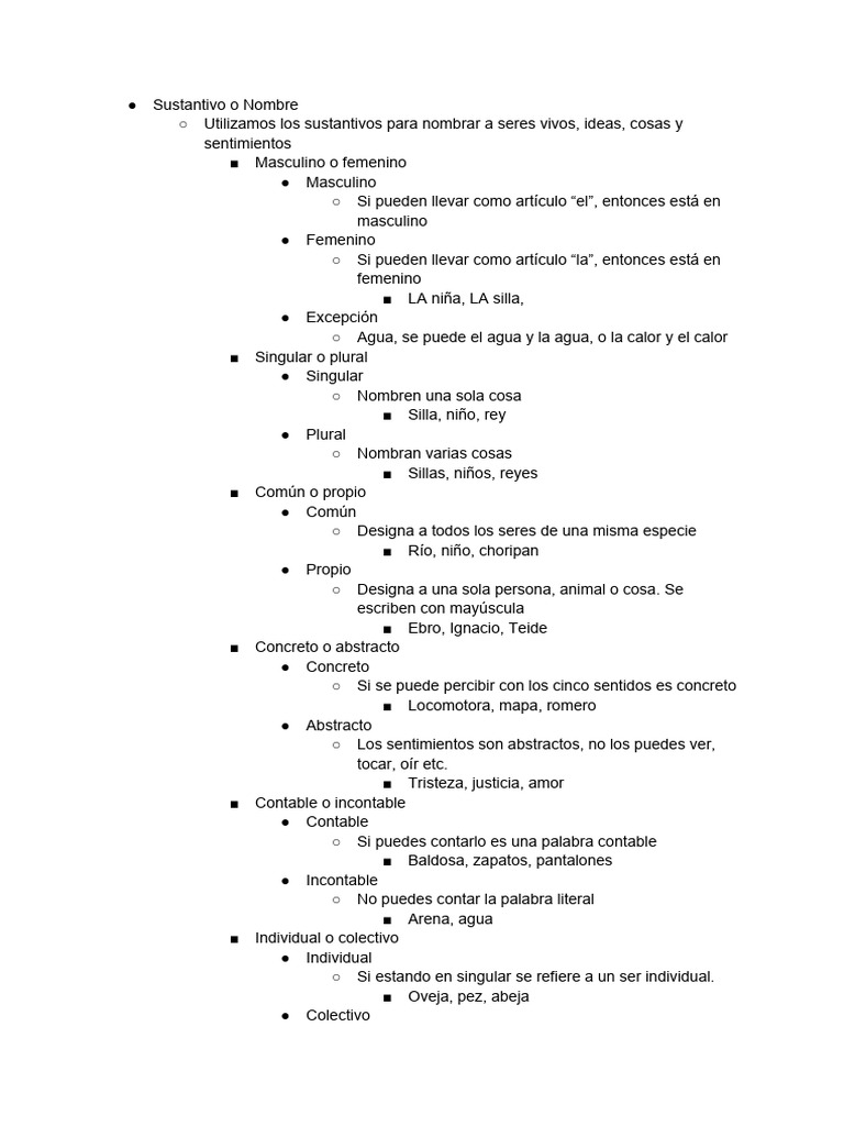 Categorías Gramaticales | PDF | Sustantivo | Adjetivo