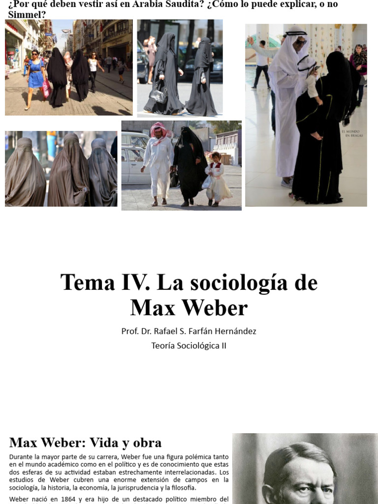 Tema IV. La Sociología de Max Weber | PDF | Max Weber | Sociología