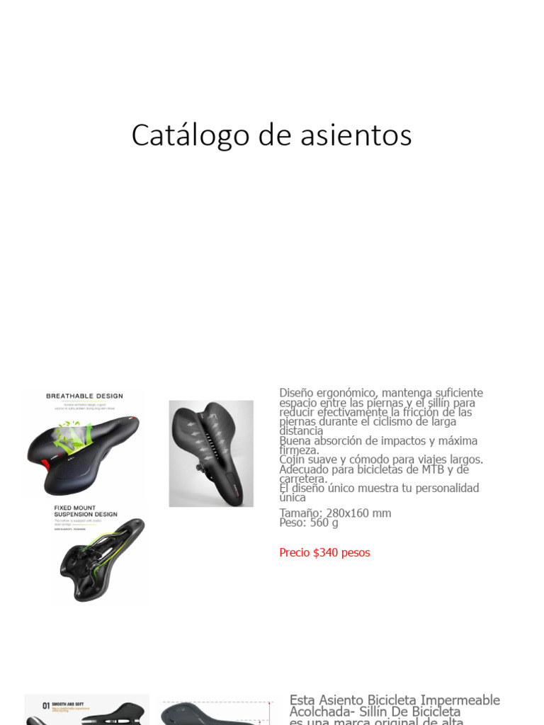 Catálogo de Asientos | PDF