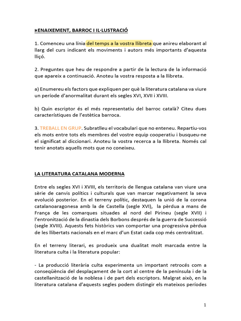 Renaixement Barroc I Illustracio | PDF