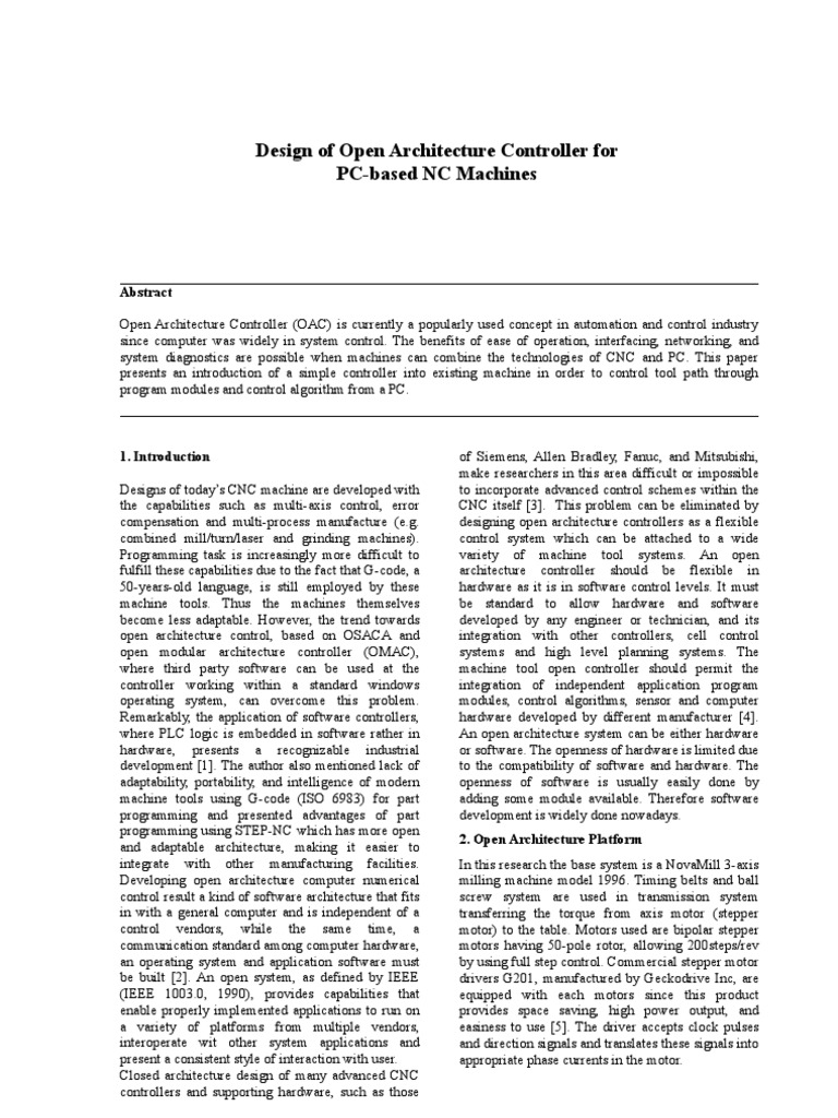 Design of Controller | PDF | Numerical Control | Engineering