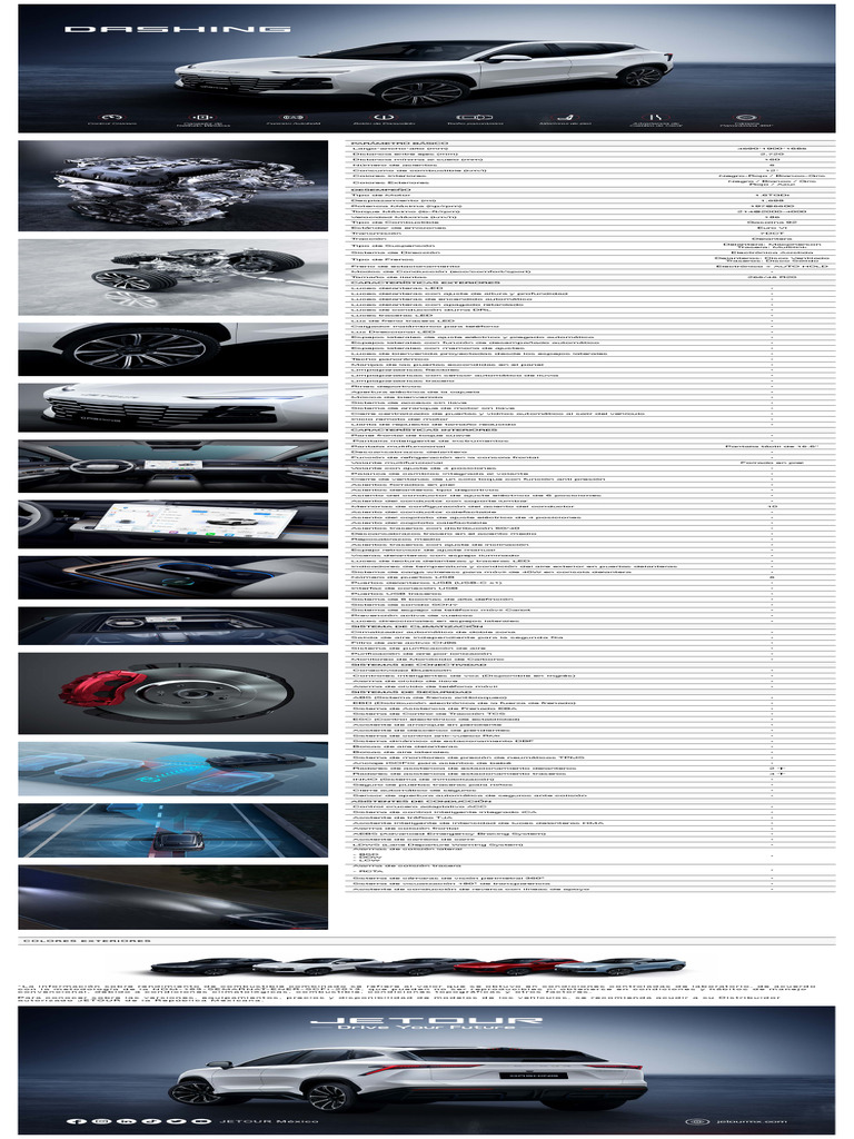 Ficha Tecnica Dashing | PDF | Diodo emisor de luz | Sistema de freno antibloqueo