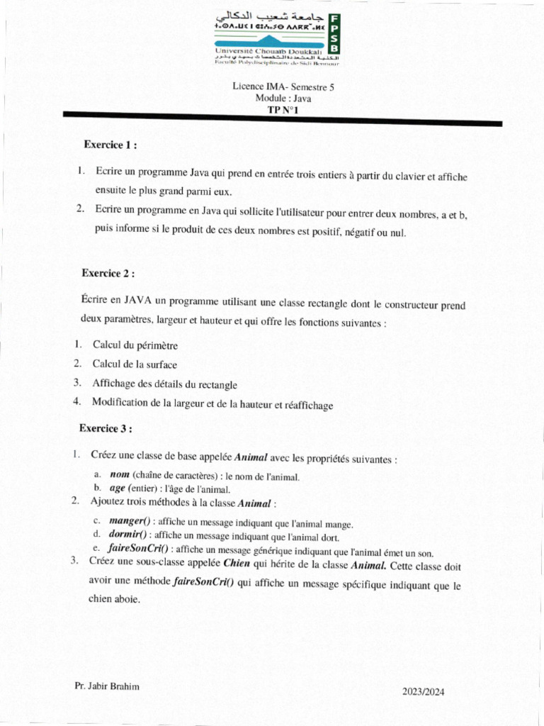 TP 1 Java | PDF