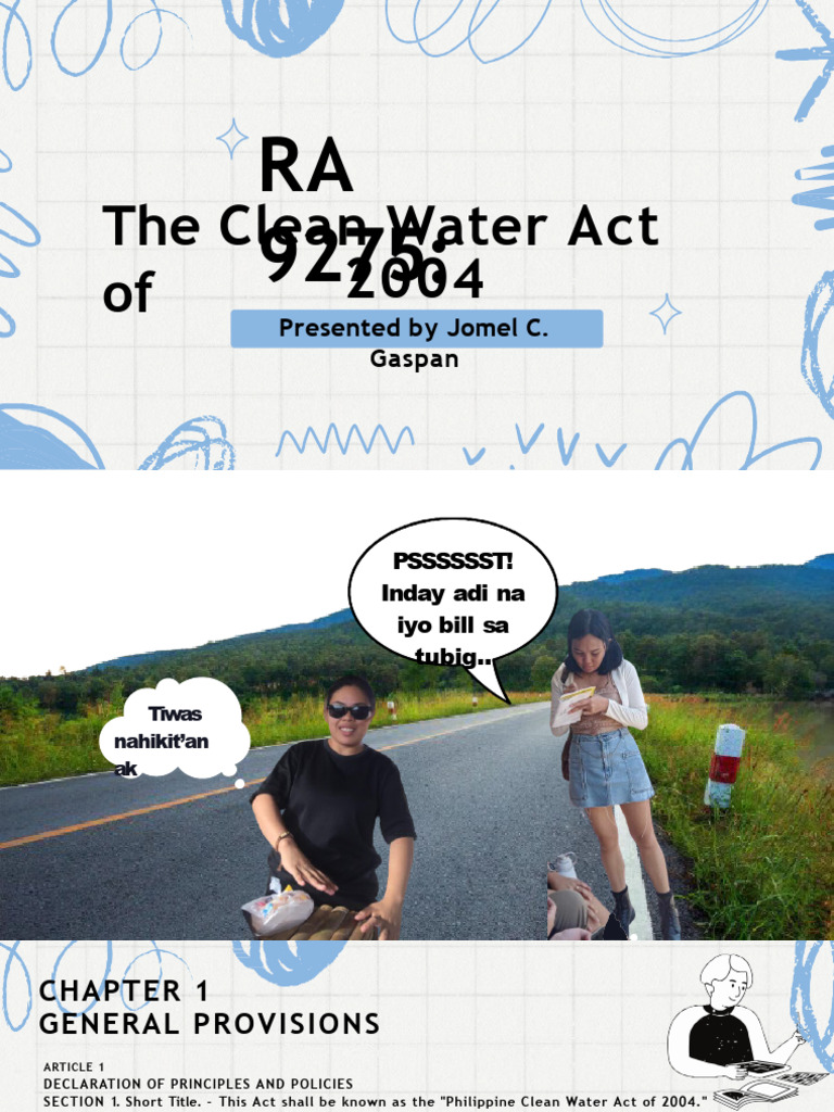 RA 9275 The Clean Water Act of 2004 GASPAN | PDF | Water Pollution ...