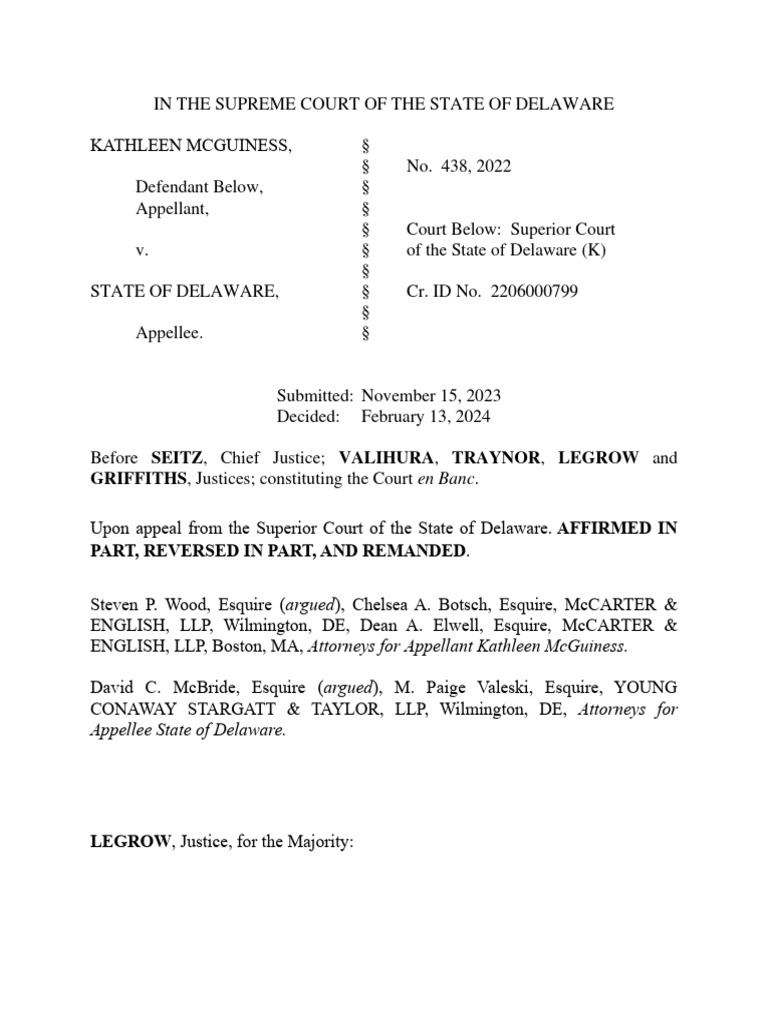 McGuiness Ruling | PDF | Brady V. Maryland | Discovery (Law)