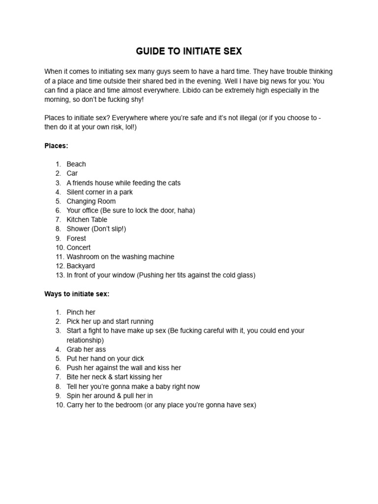 Initiate Sex Pdf