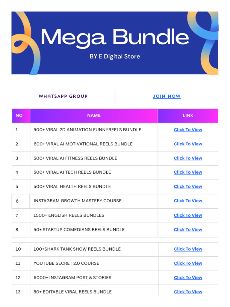 Mega Bundle by E Digital Store (2) | PDF