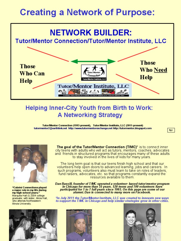 Helping Urban Youth Move From Birth To Work - A Network Building ...