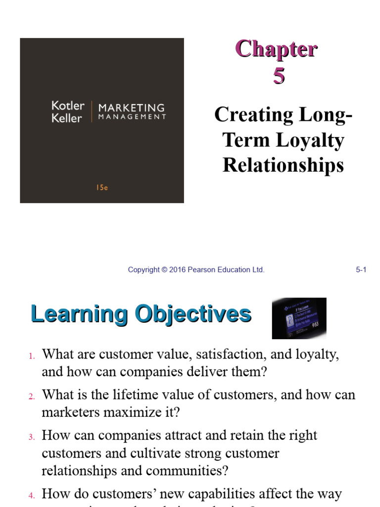Chapter 5 Creating Long Term Loyalty Relationships | PDF | Customer Satisfaction | Private Sector