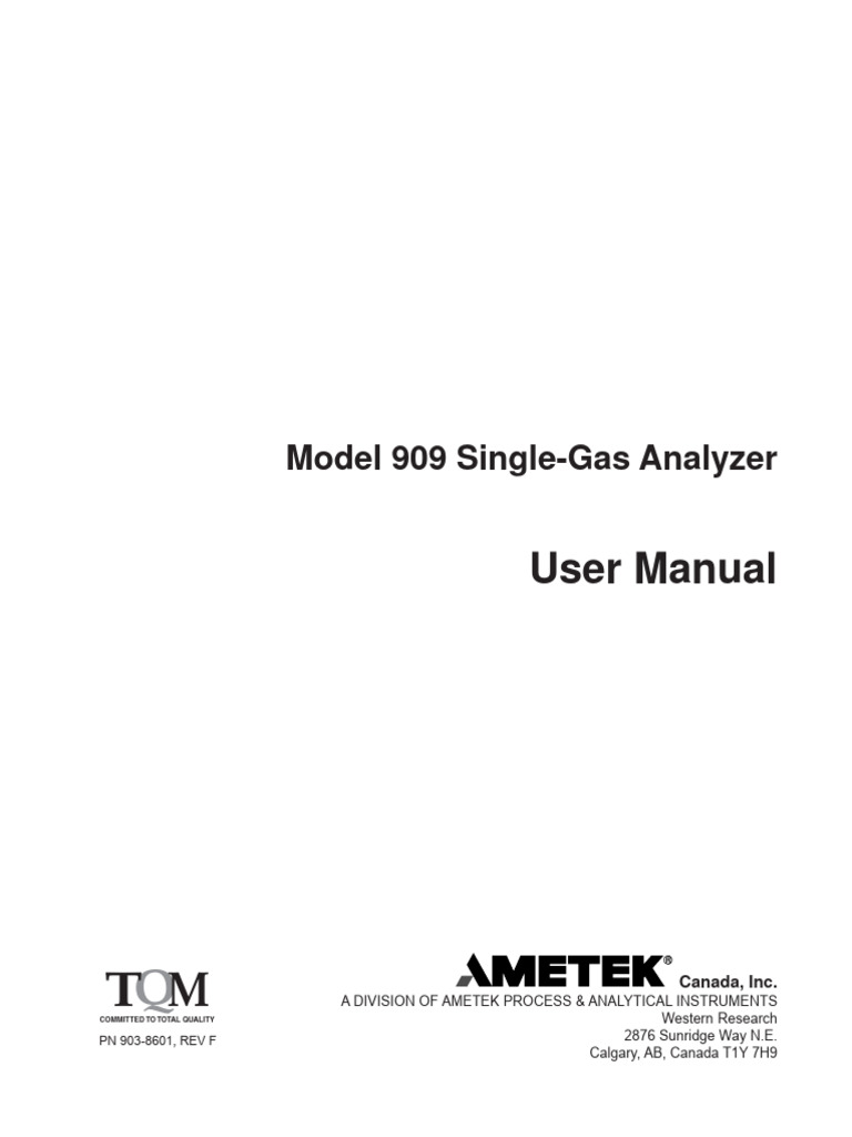 909 - User Manual | PDF | Calibration | Relay