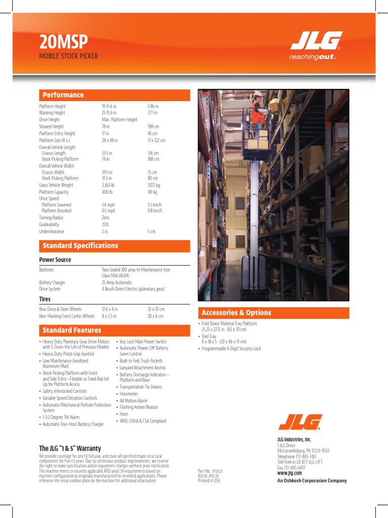 20MSP Spec Sheet | PDF | Wheeled Vehicles | Car