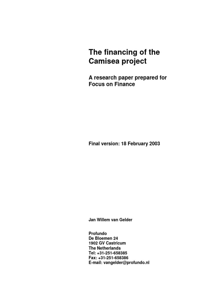 The Financing of The Camisea Gas Project | PDF | Liquefied Natural Gas ...
