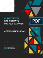 1 SAP Activate Methodology Workstreams Definition | PDF | Analytics | Target Audience
