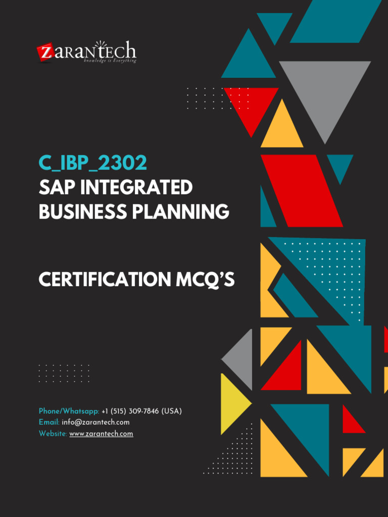 SAP IBP Certification MCQs Guide | PDF | Analytics | Microsoft Excel