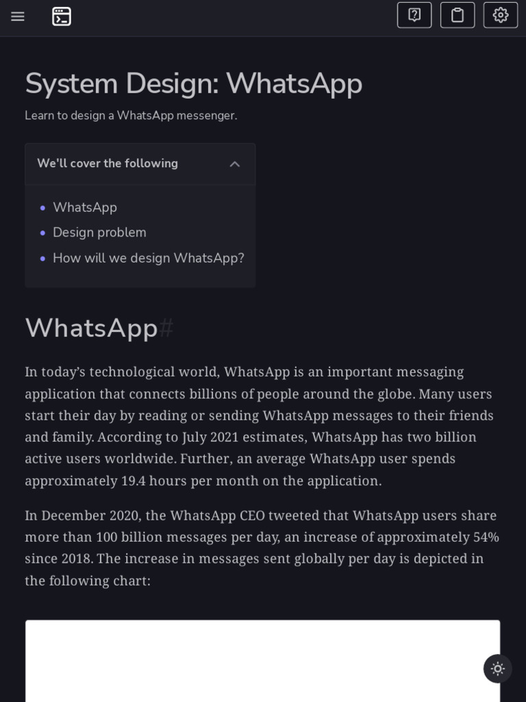 System Design - WhatsApp | PDF | World Wide Web | Internet & Web