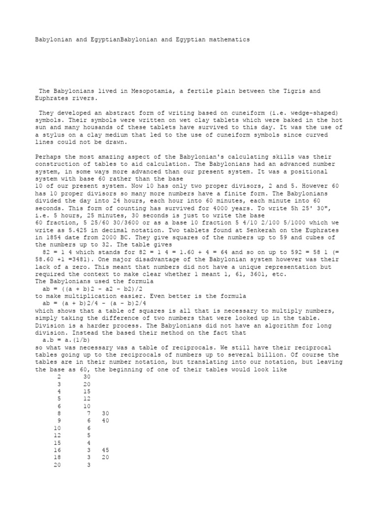 History 2 | PDF | Multiplication | Numbers