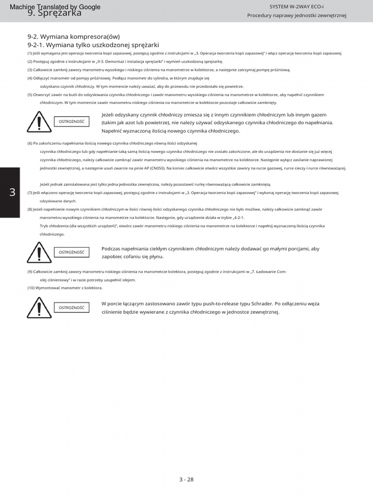 SPW C0706-C1806 DXH8 (Series 6 Eco I 2 Pipe VRF) Om & Service-61-120-31-60 | PDF