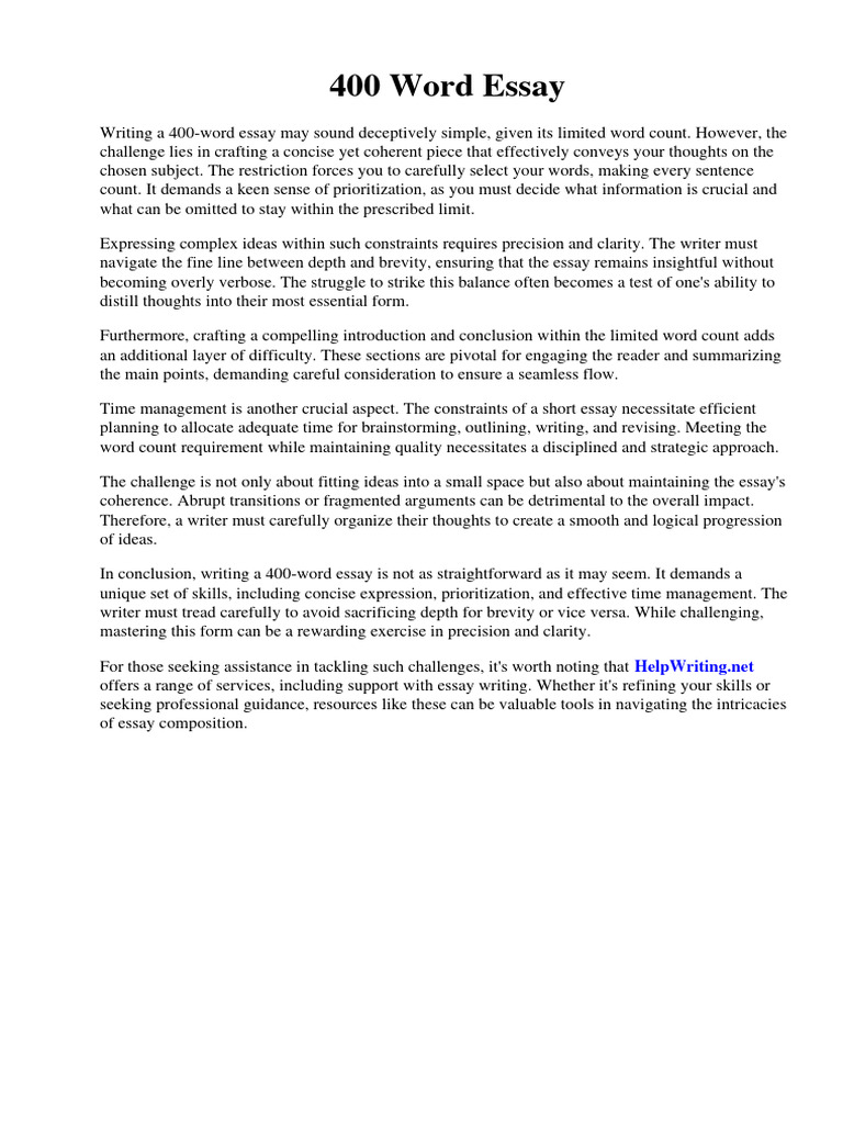 400 Word Essay | PDF | Capital Structure | Cohabitation