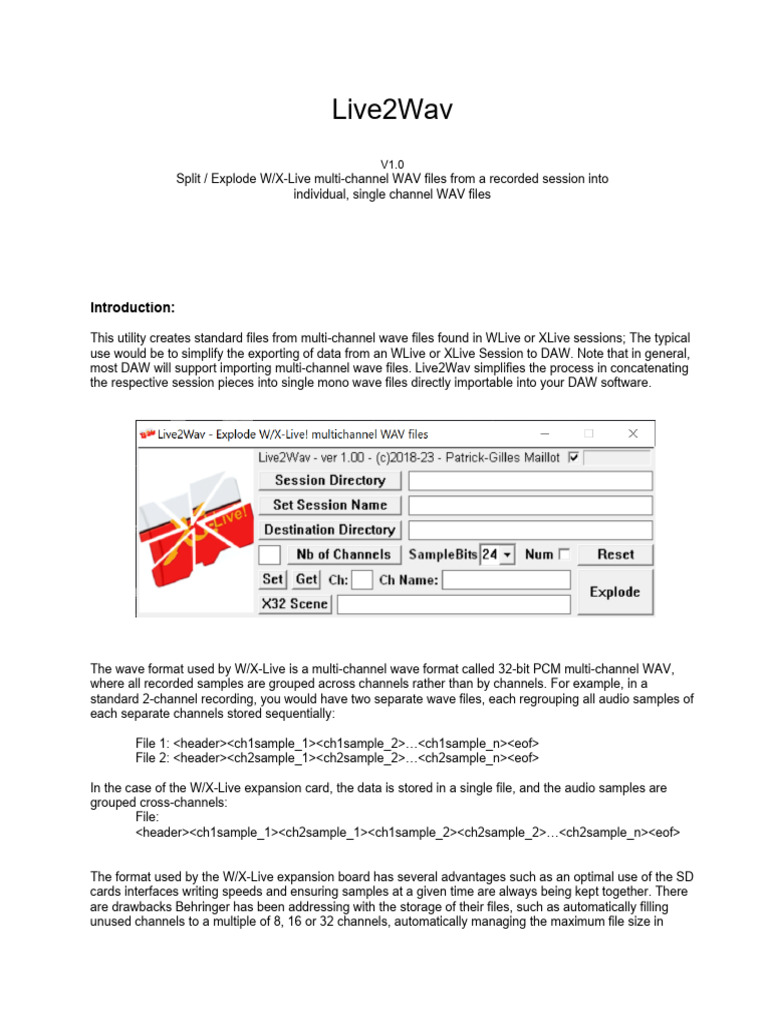Live2Wav | PDF | Computer File | Computer Data