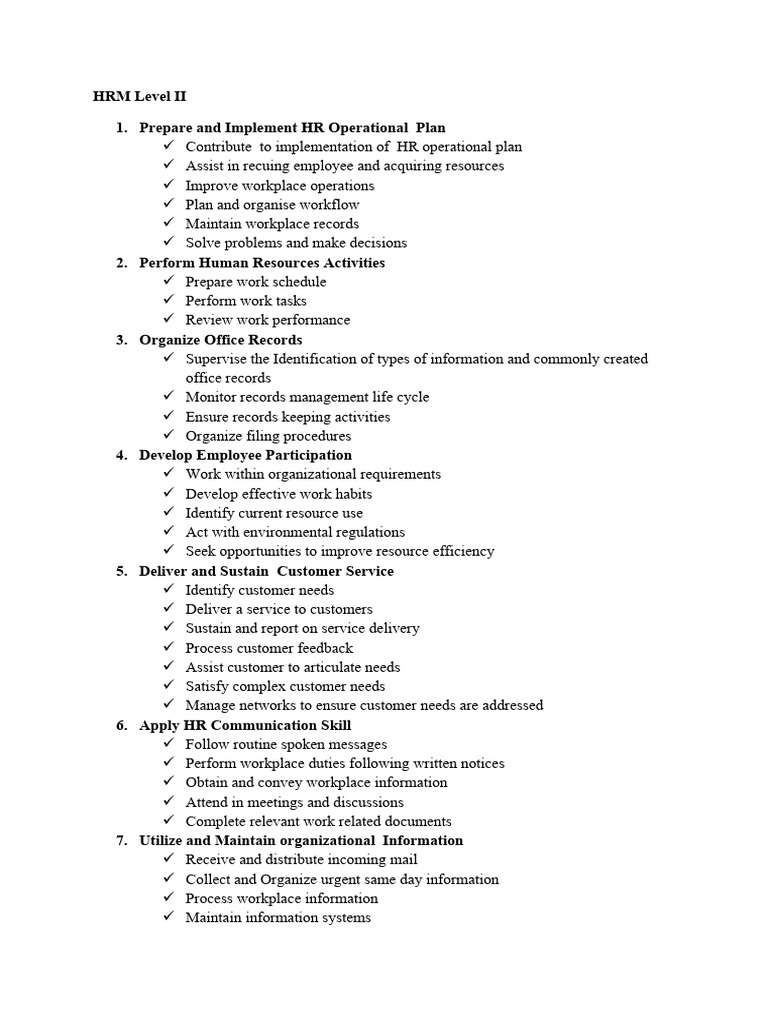 HRM Level 4 Exam Preparation Guide | PDF | Human Resource Management ...